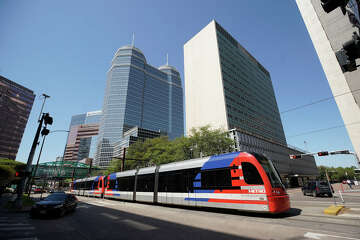 Houston METRO's light rail sheds its red and blue stripes