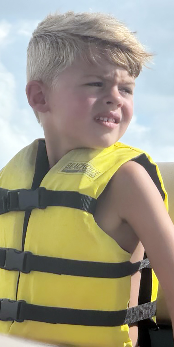 Johnny Garver of Jacksonville celebrating his sixth birthday