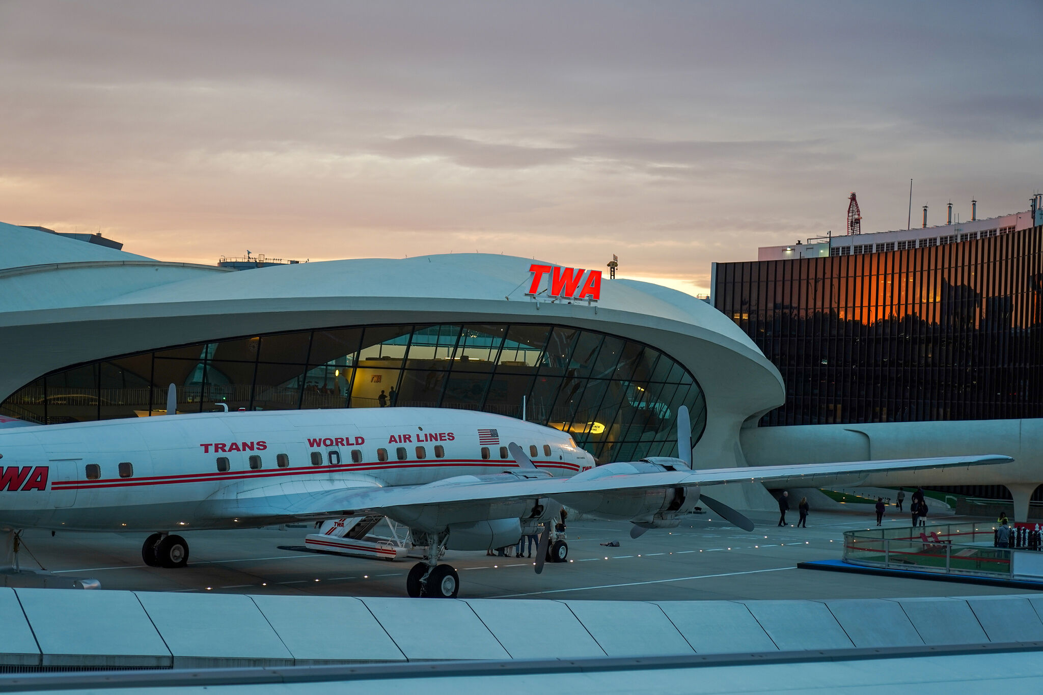 The TWA Hotel is amazing. Plan a layover at JFK just to stay there.