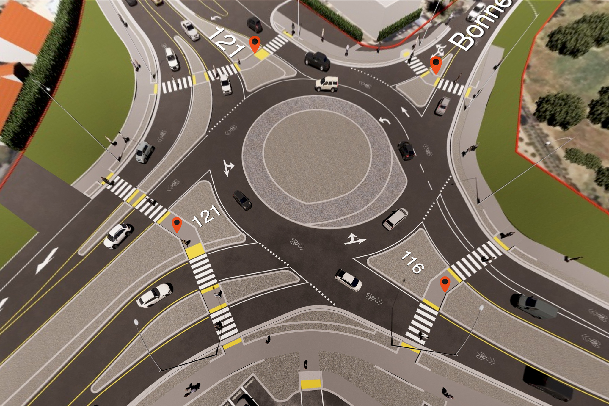 'Long time coming': Busy Bay Area intersection converts to roundabout
