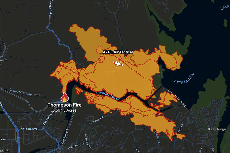13,000 evacuated as Northern California's Thompson Fire burns