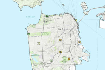 8 miles, 33 degrees: Map shows most drastic Bay Area heat changes