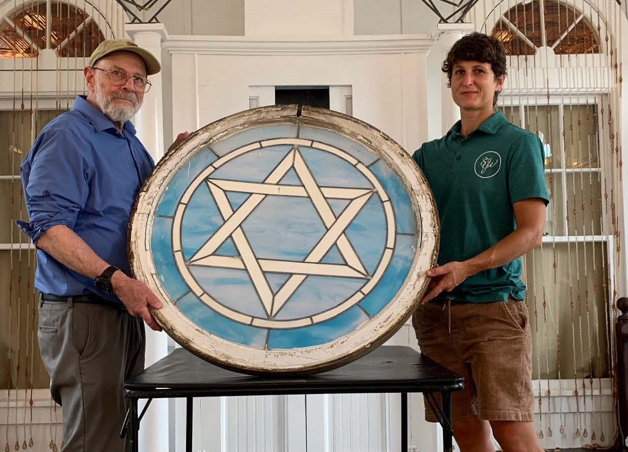 Star of David stained-glass window donated to Nassau Synagogue