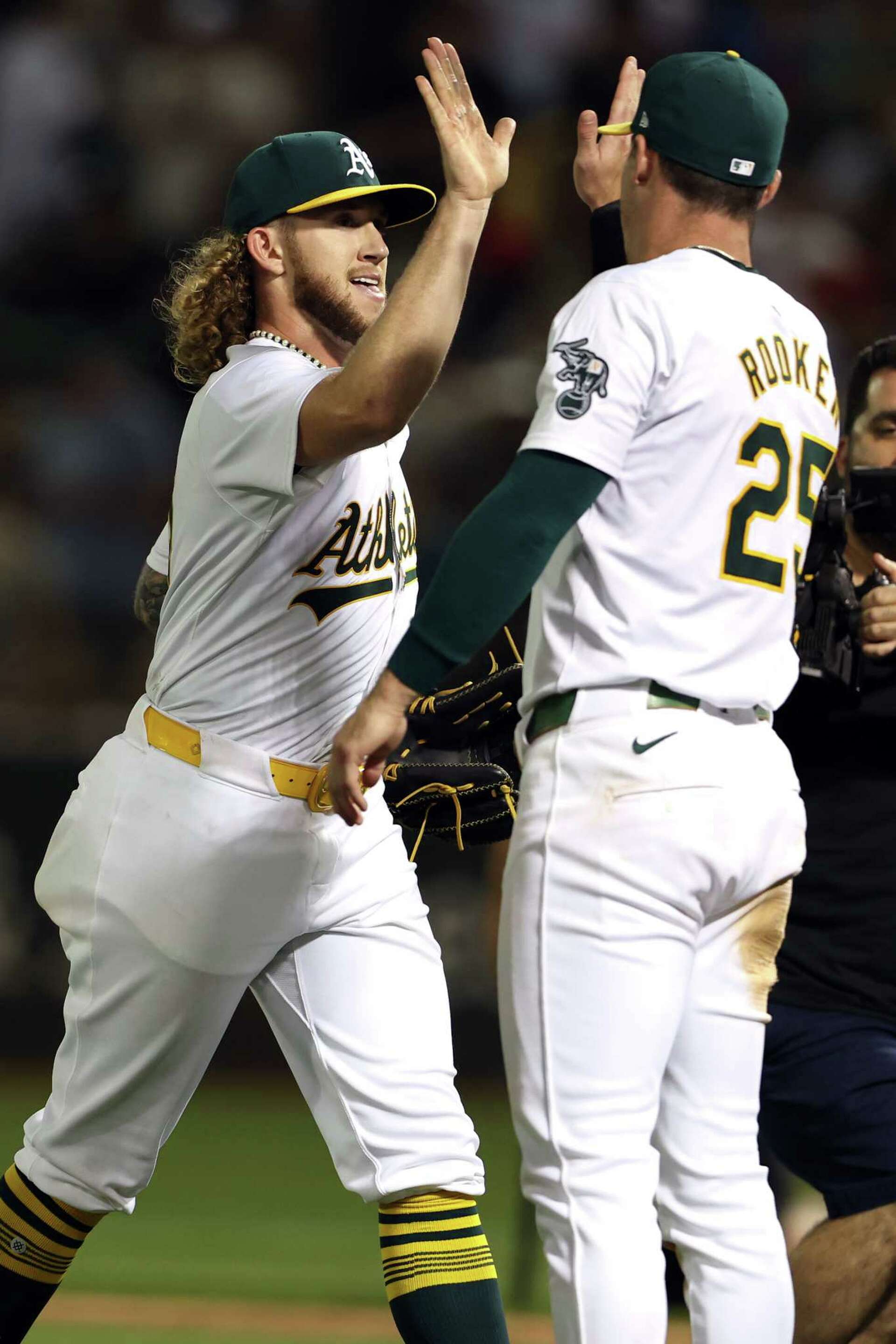 A’s Joey Estes in complete control, throws five-hit shutout at Angels
