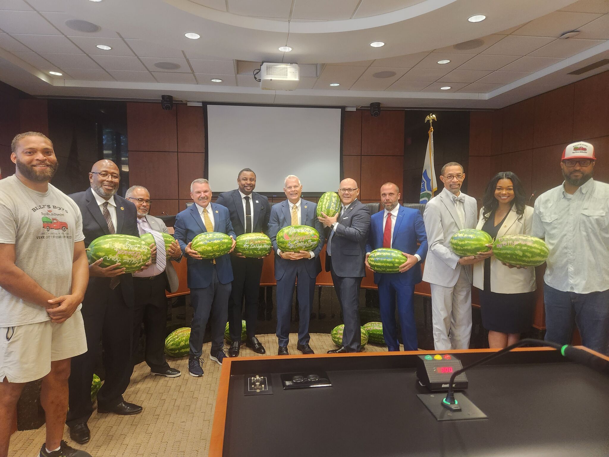 Beaumont City Council gifted Sugartown watermelons
