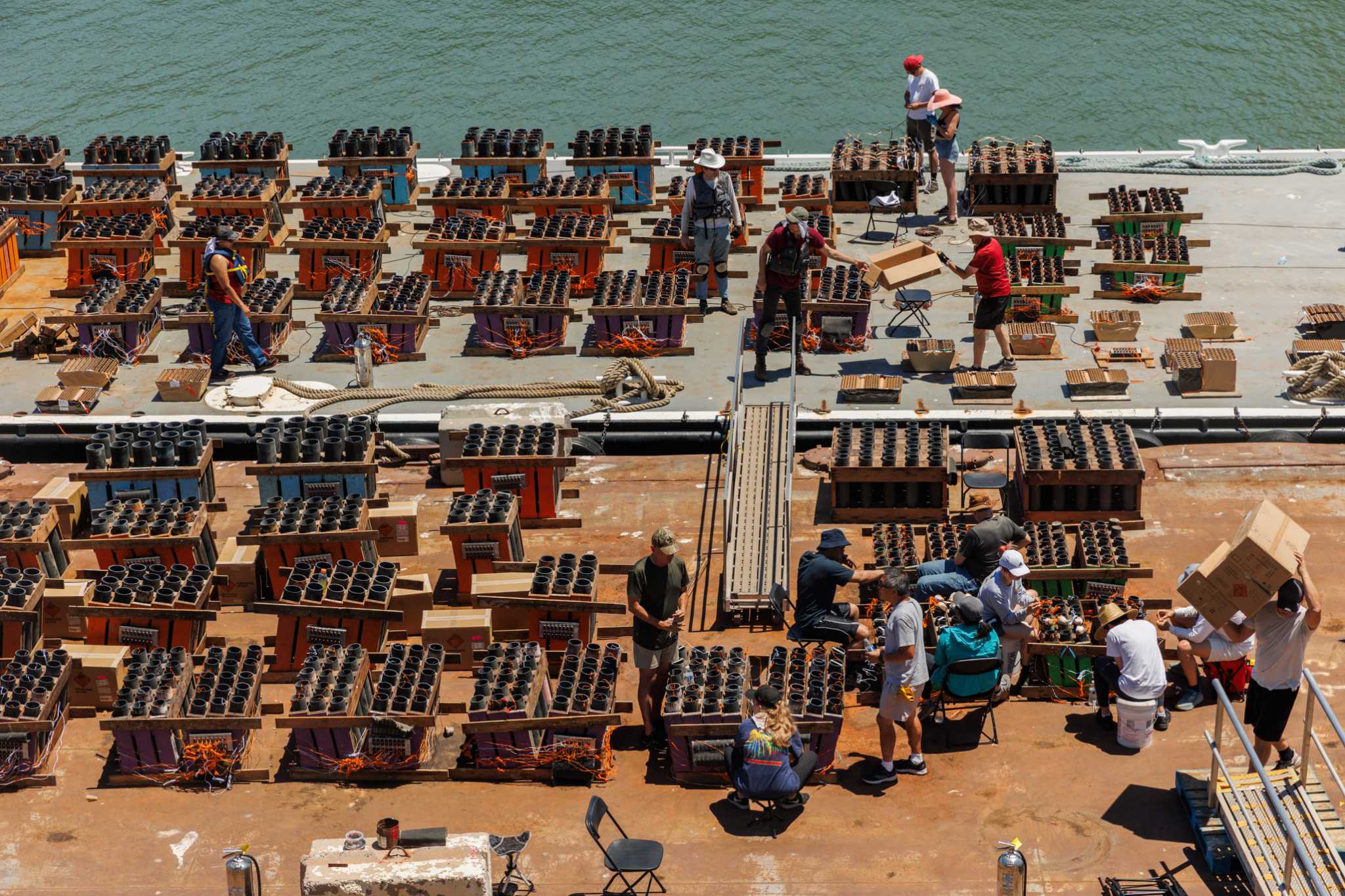 Behind the scenes of S.F.’s dazzling fireworks show