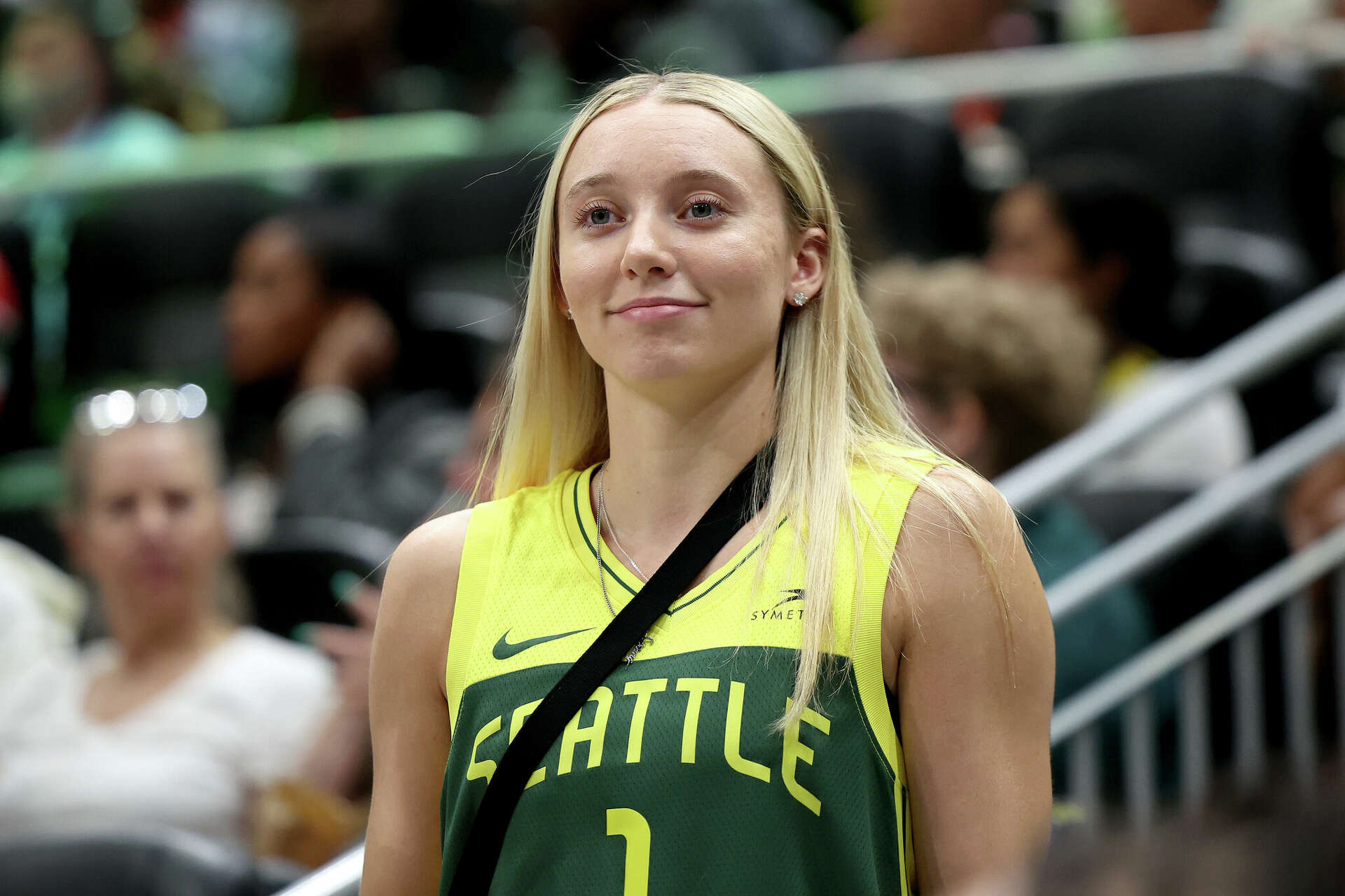 UConn star Paige Bueckers is courtside at WNBA All-Star Game
