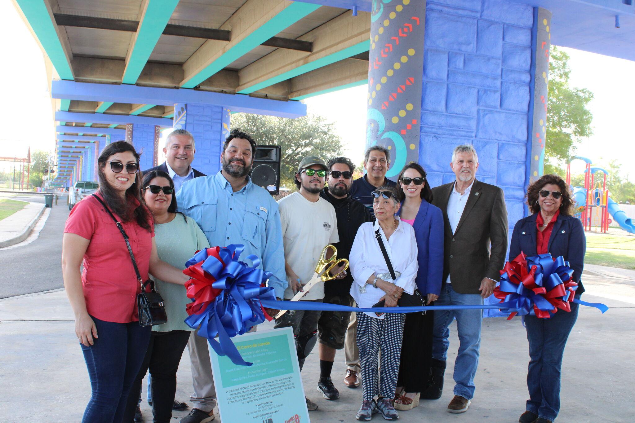 Ribbon-cutting celebrates completion of Lafayette Overpass mural