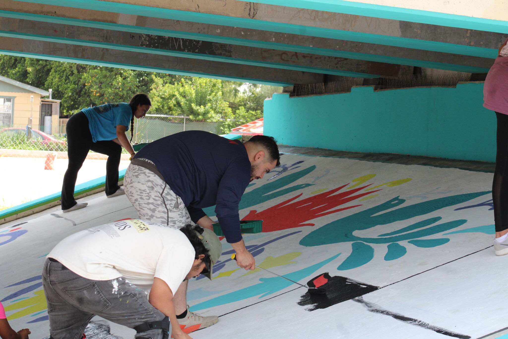 PHOTOS: District VIII comes together for Lafayette Overpass Mural