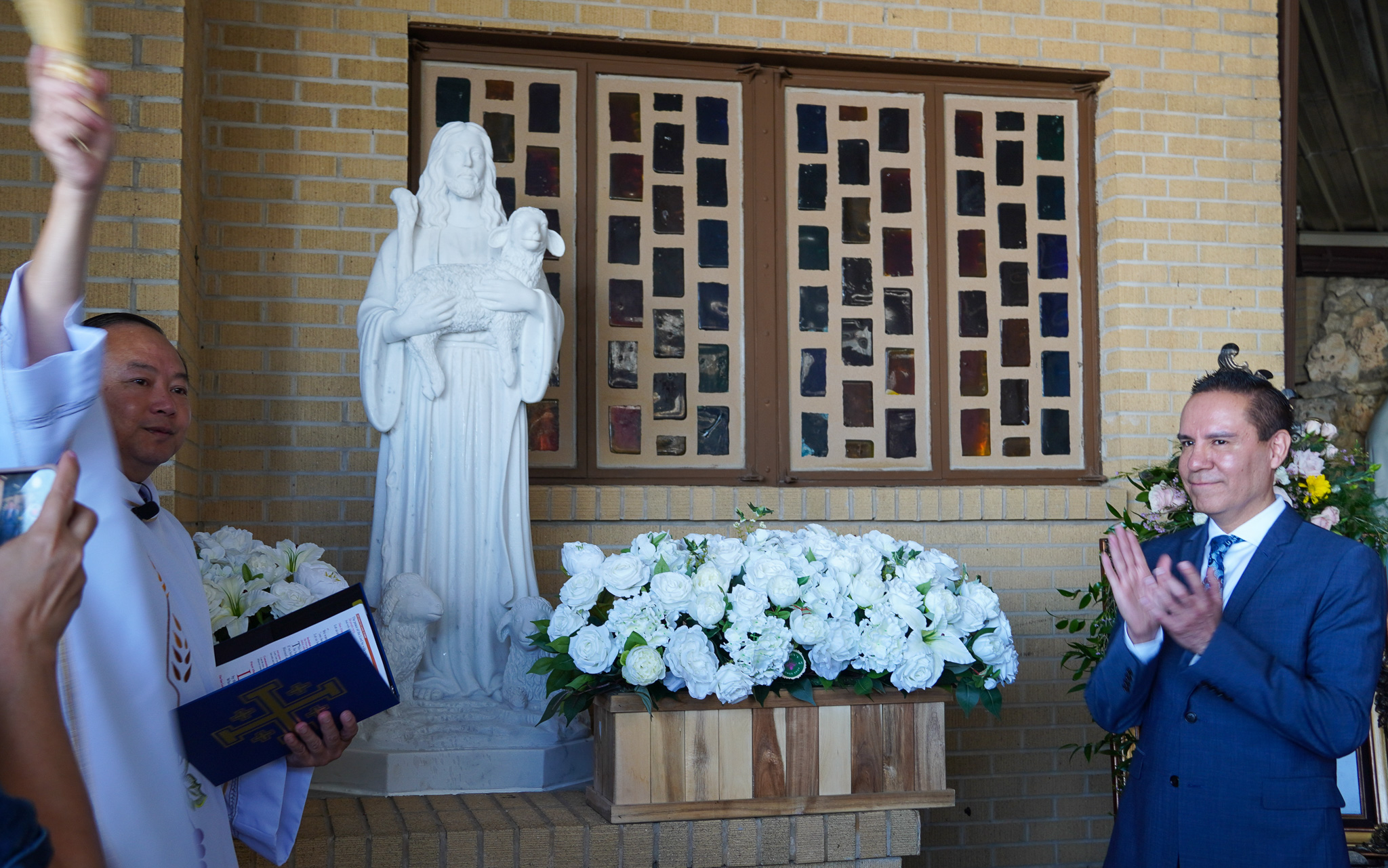 Attorney Cruz donates Good Shepherd Monument to San Luis Rey Church
