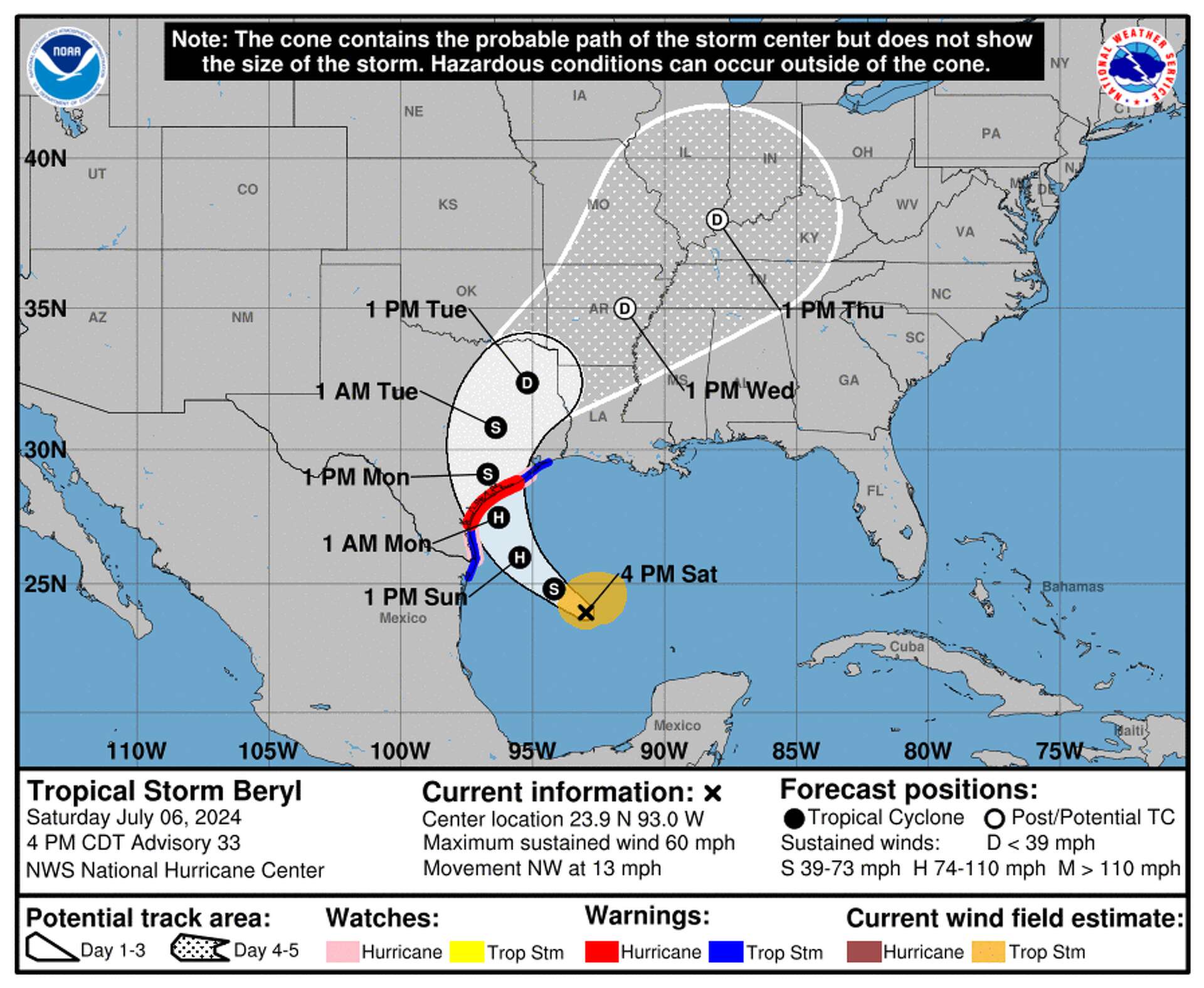 Harris County, 120 others under disaster declaration ahead of Beryl