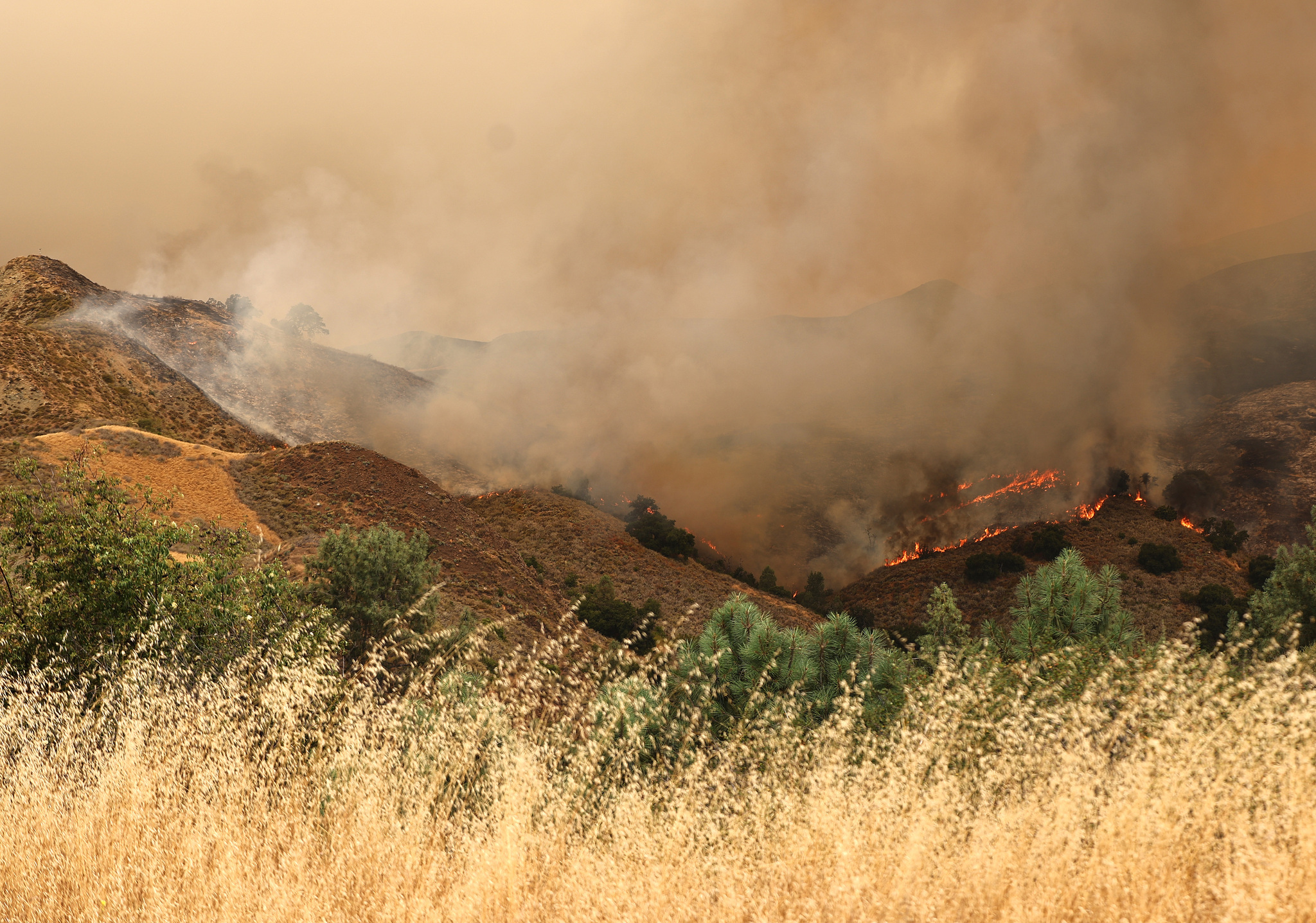 California wildfire reaches Michael Jackson's infamous estate