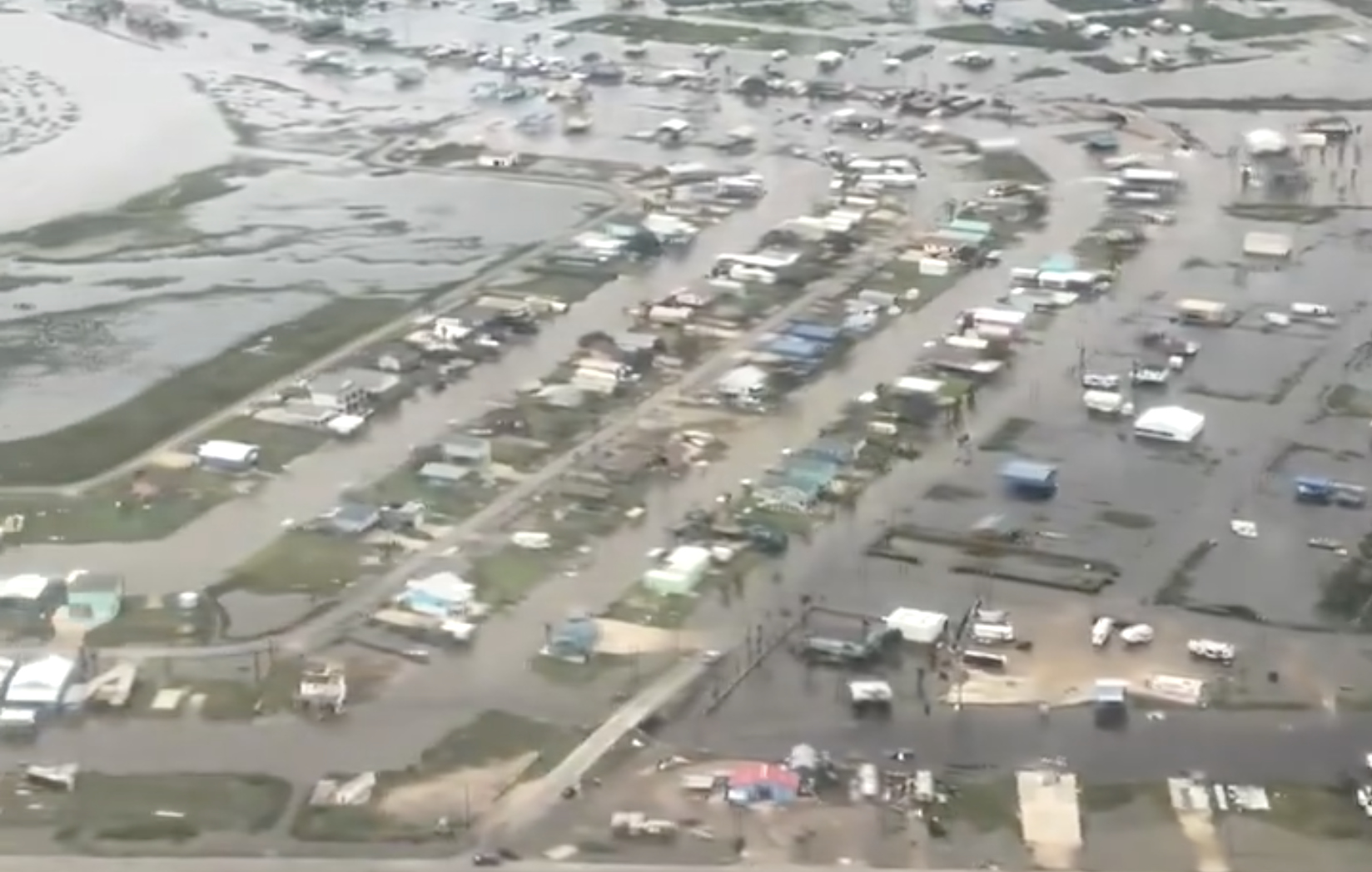 Aerial footage shows Texas coast devastated by Hurricane Beryl