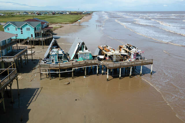 Beryl destroys iconic A-frame beach houses in Texas