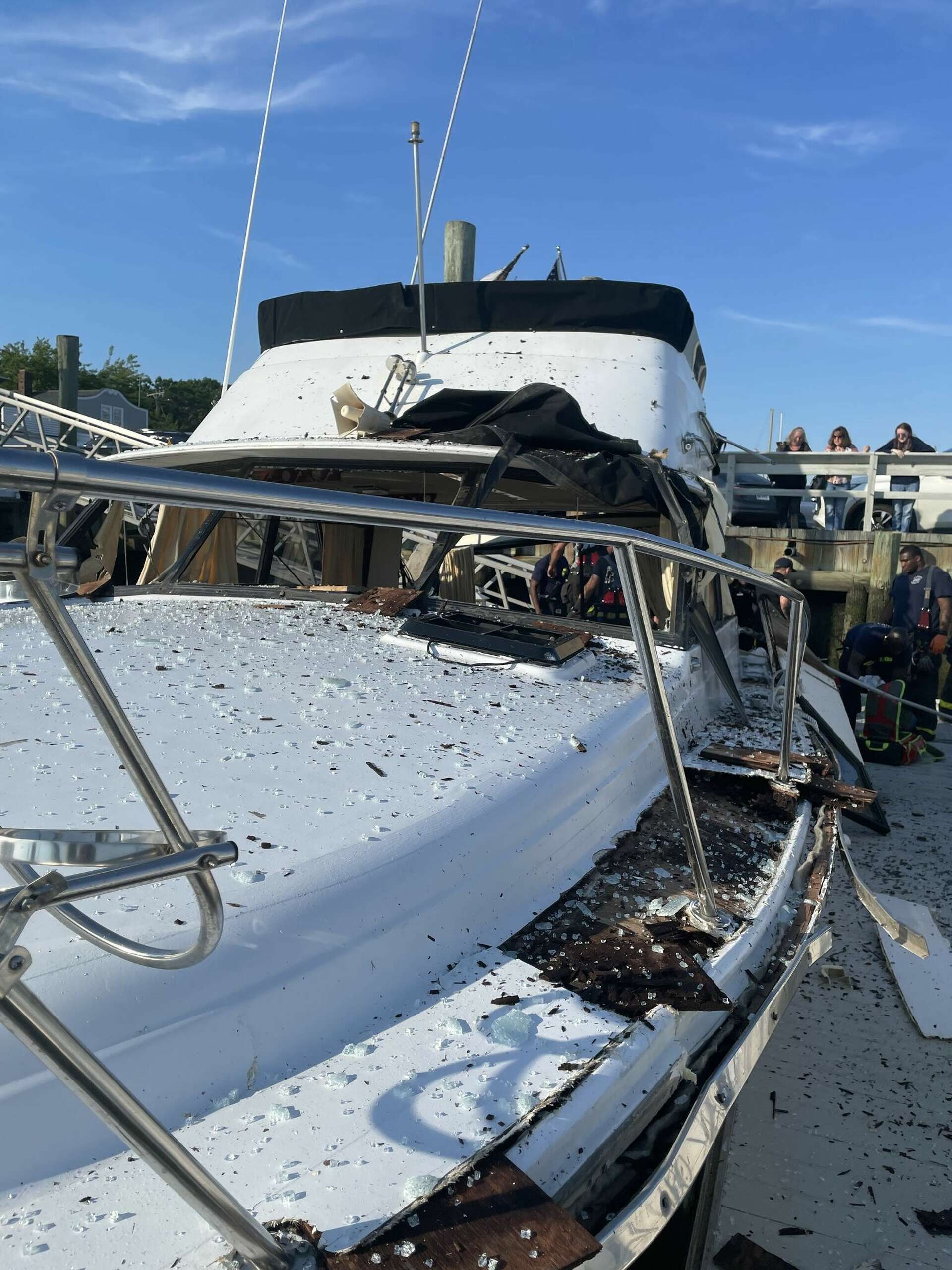 Boat explodes in New Haven, sending one to hospital, CT official says