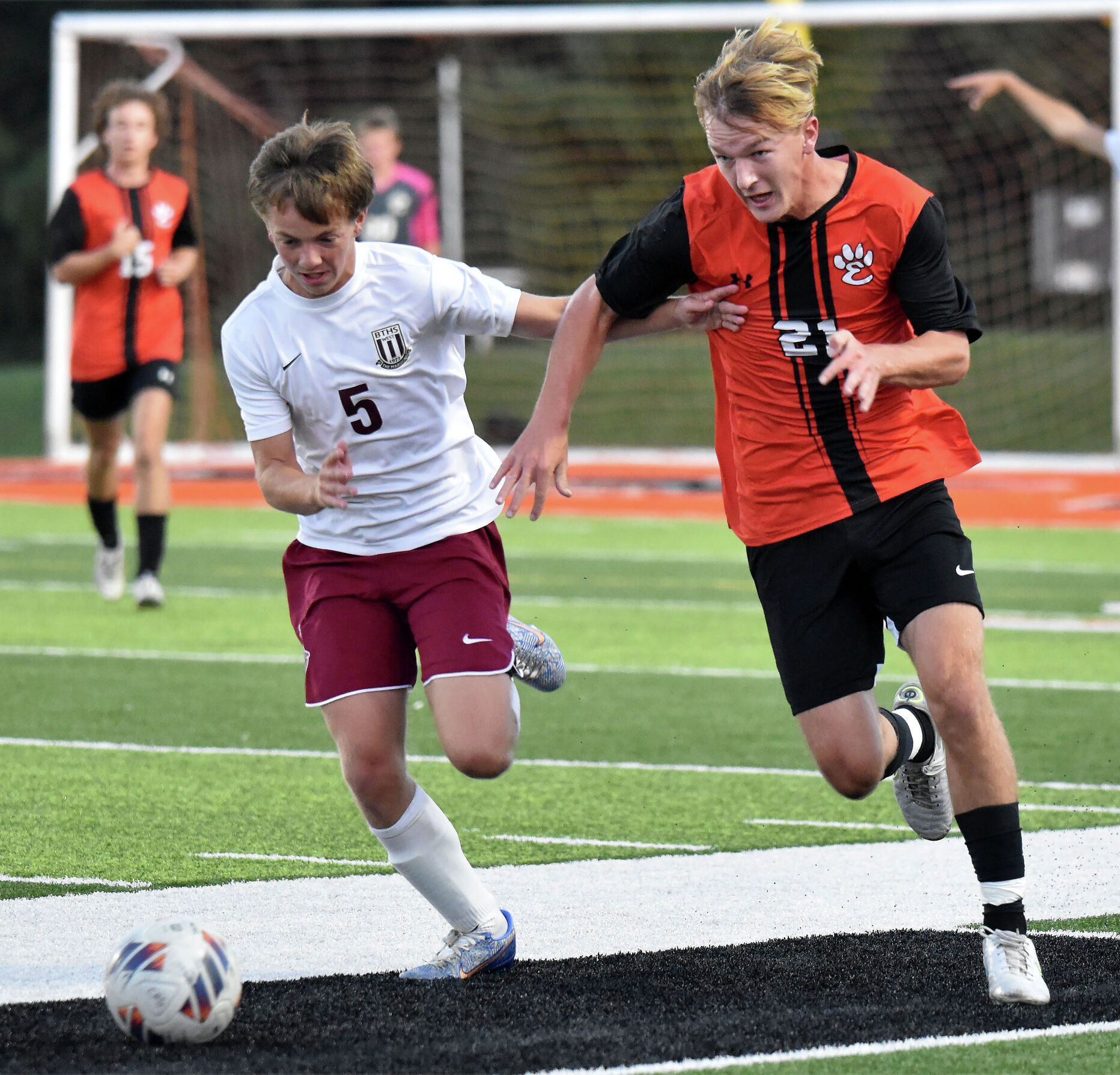 Evan Moore is Telegraph Large School Boys Soccer Player of the Year