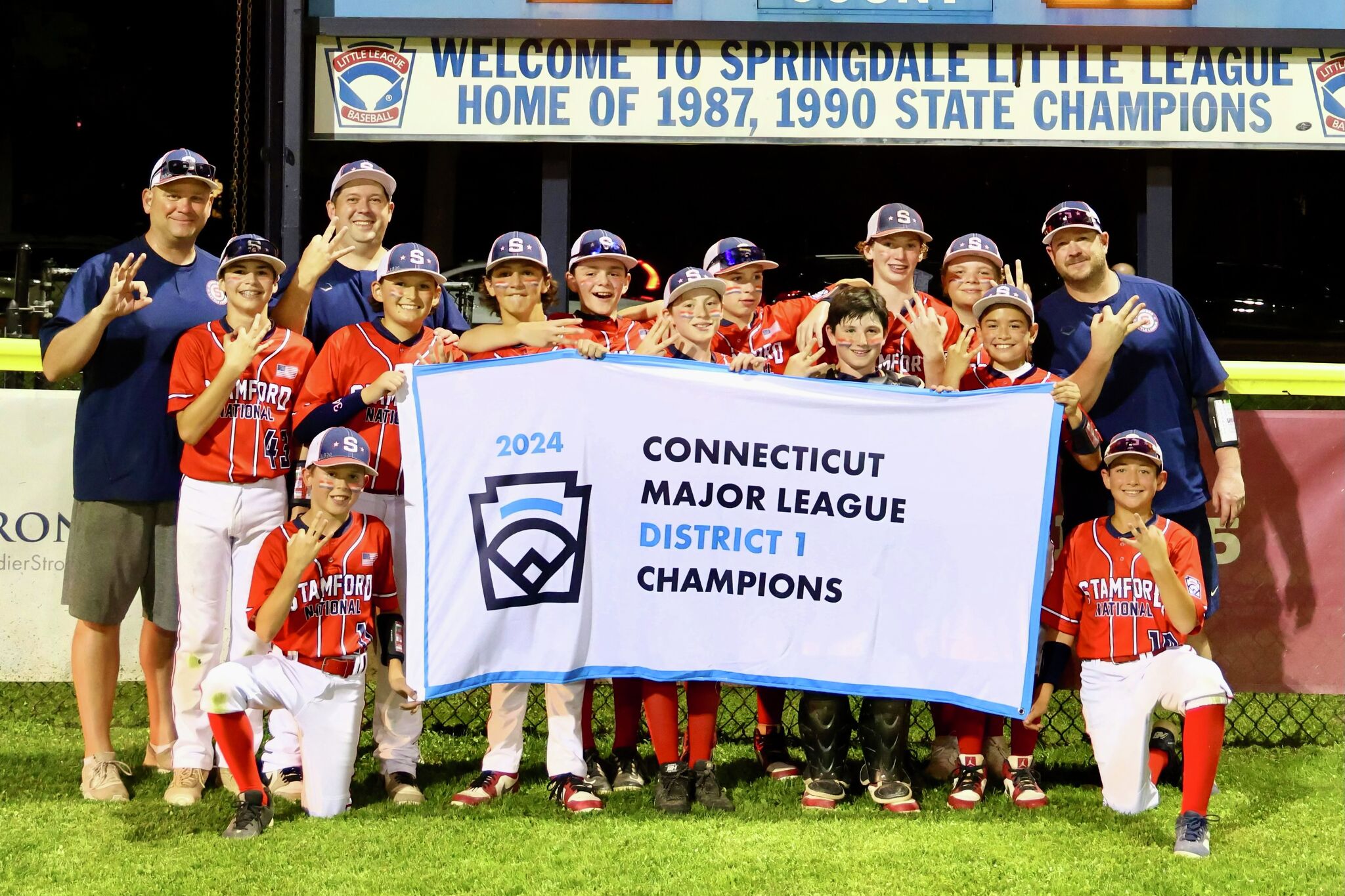Stamford National Majors All-Stars win CT District 1 championship