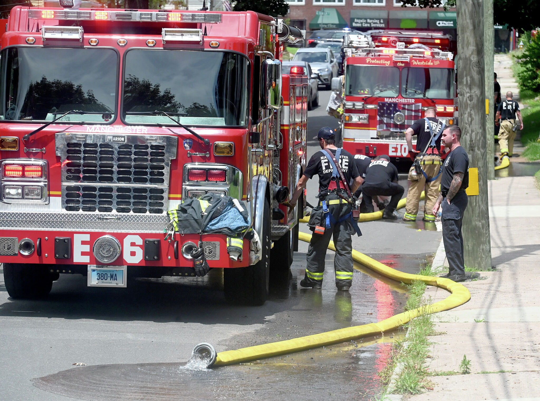 Eight people displaced after Manchester basement fire, official says