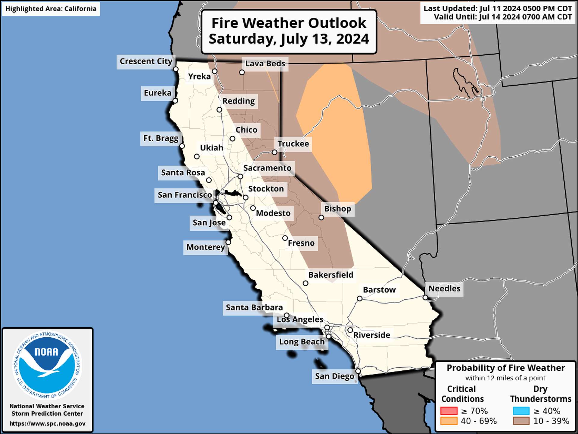 Dry Lightning California