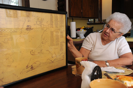 Rollover Pass existed a long time before the cut, old map shows