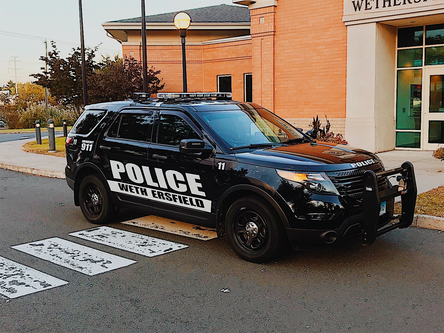 Wethersfield police cruiser damaged in hit-run Sunday, officials say