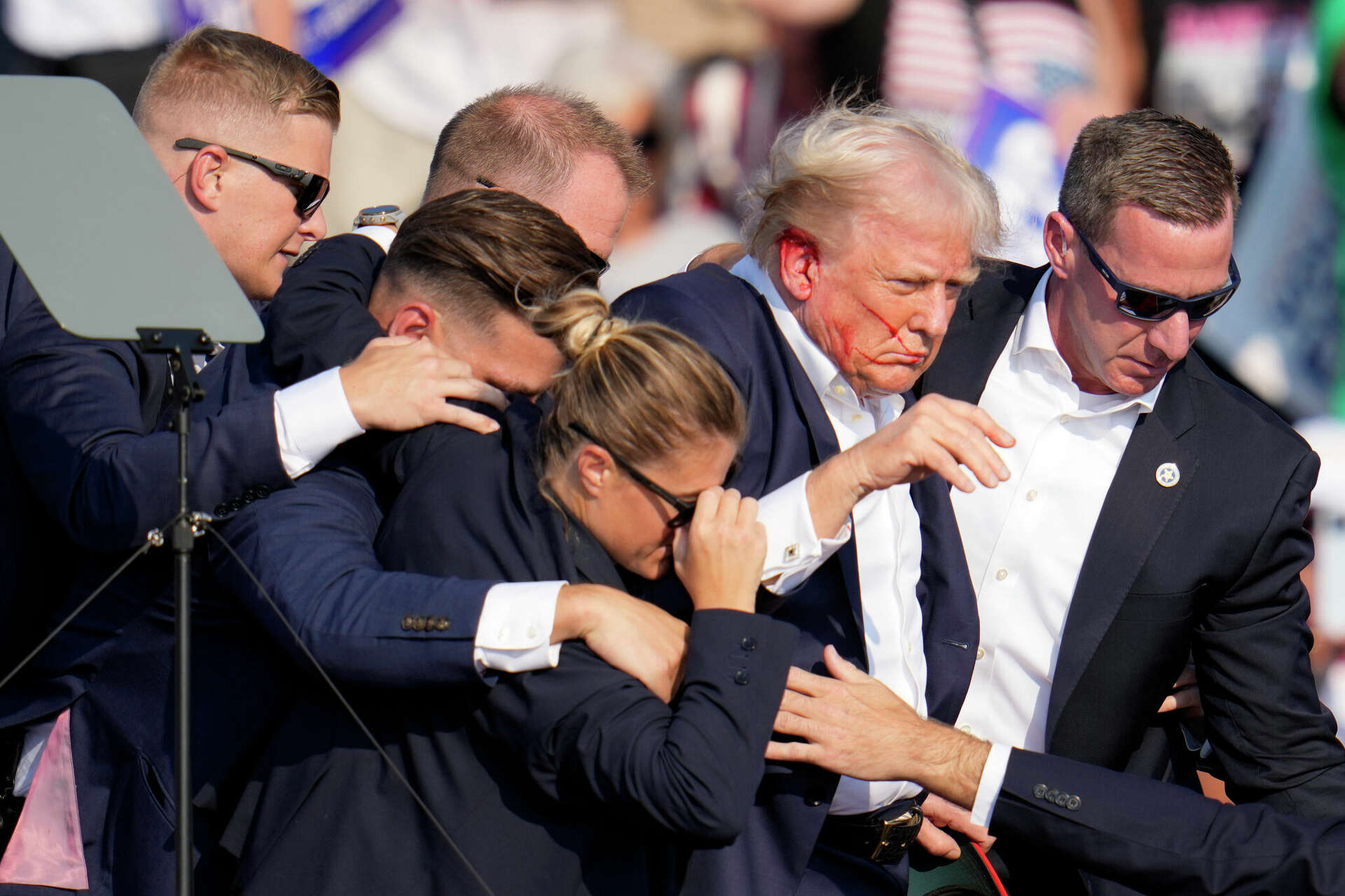 Jake Traylor shielded another reporter during the Trump shooting