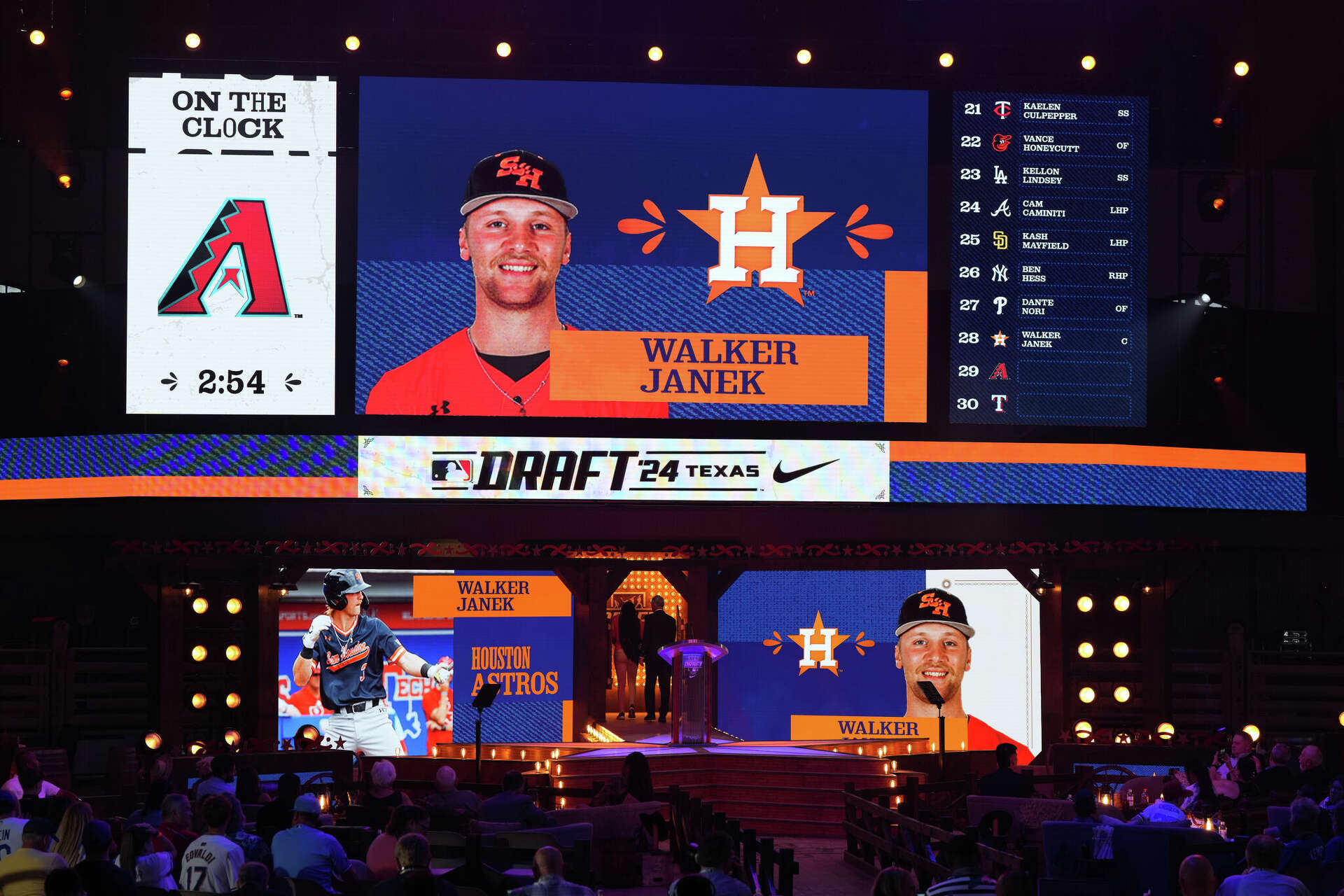 MLB draft: Houston Astros pick Sam Houston's Walker Janek