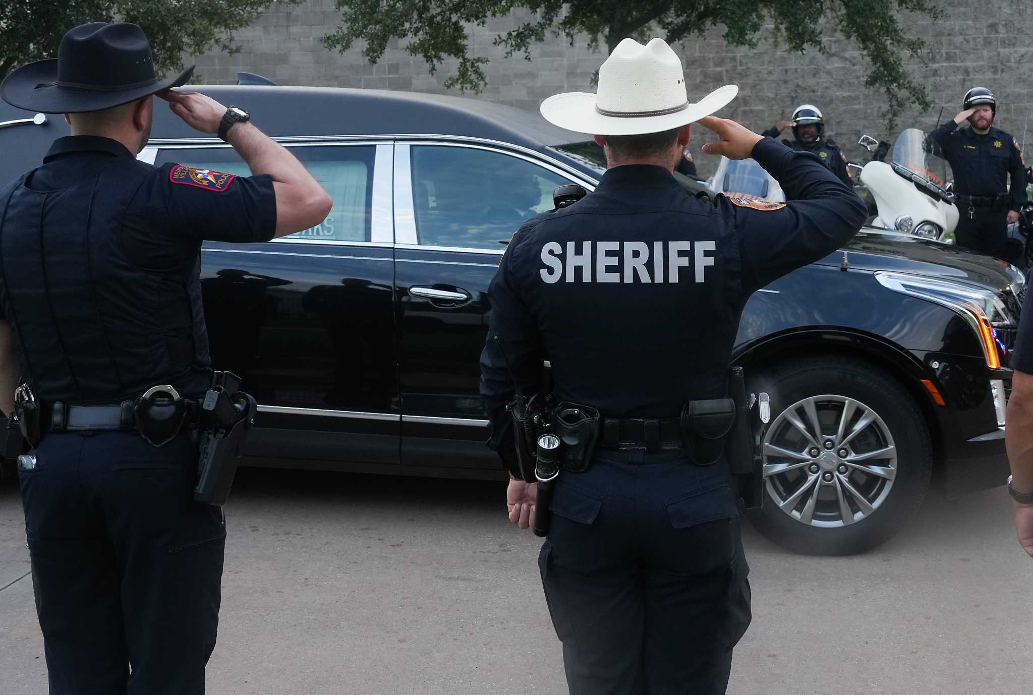 Fallen deputy's body escorted through Houston in honorary procession