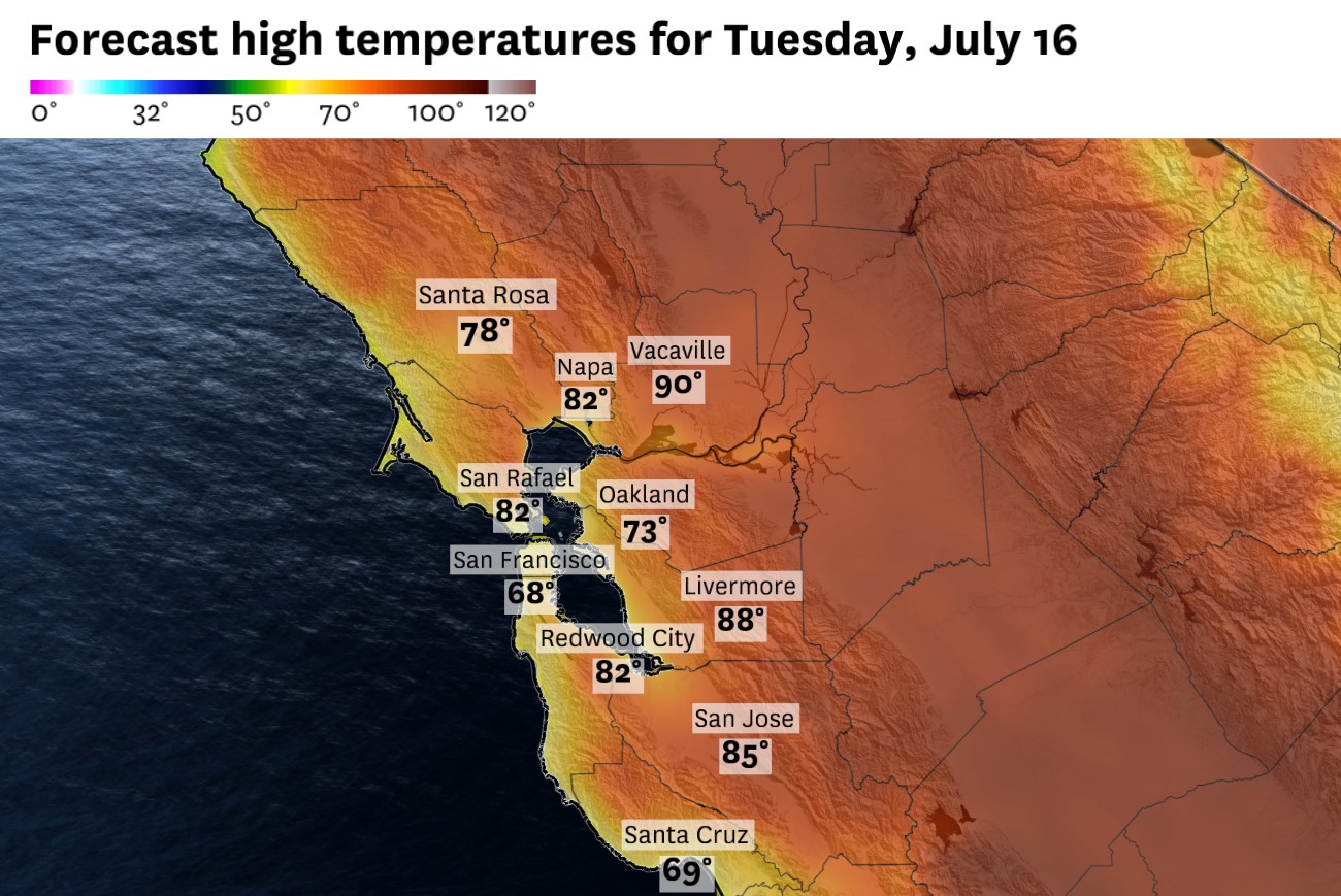 Bay Area Weather: comfortable temps and clearing clouds