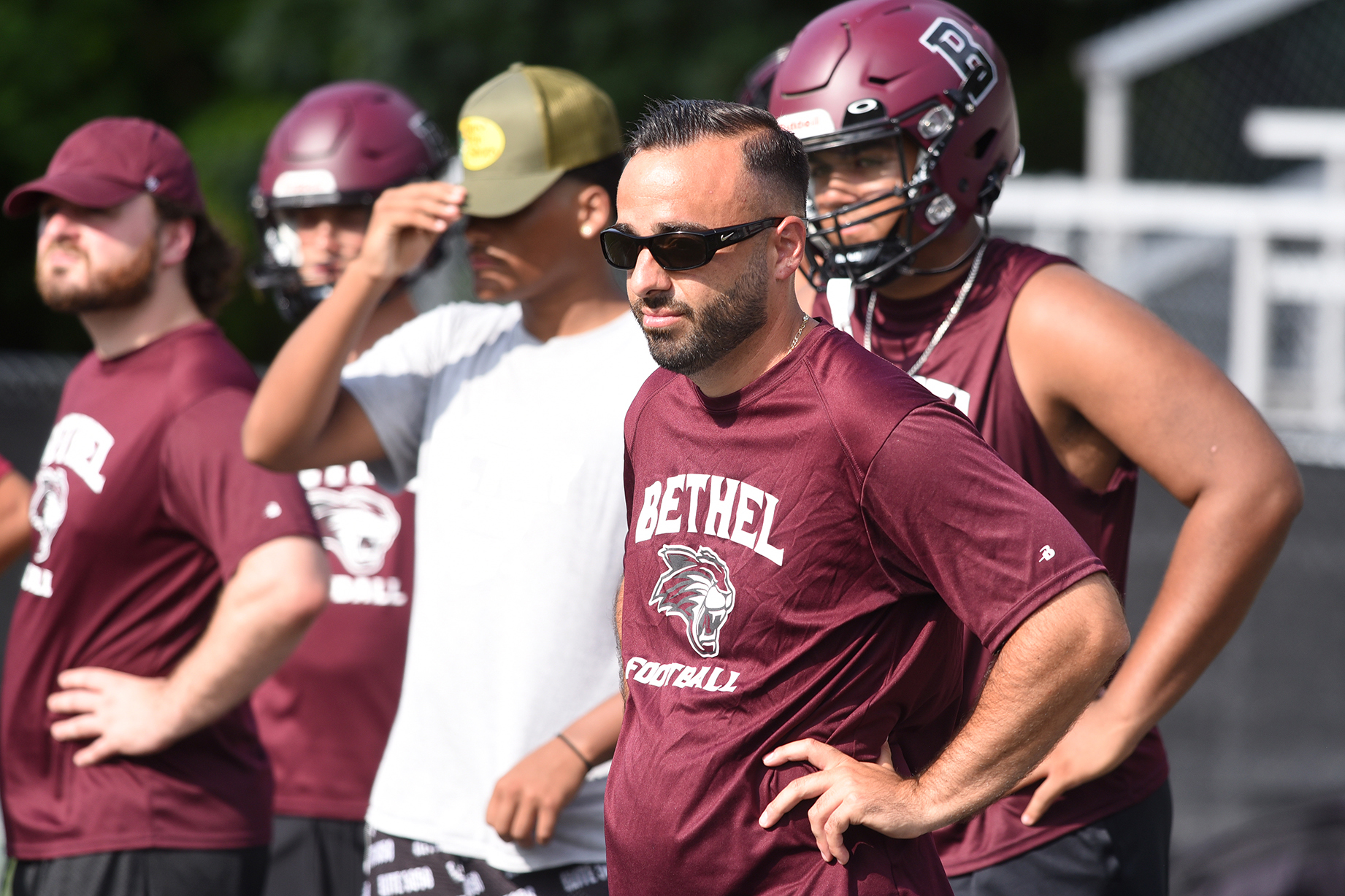 First-year CT high school football coaches test new teams at 7 on 7s