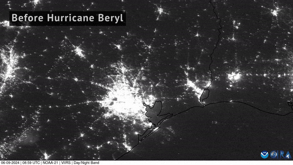 New images show what Houston looked like before, after Beryl