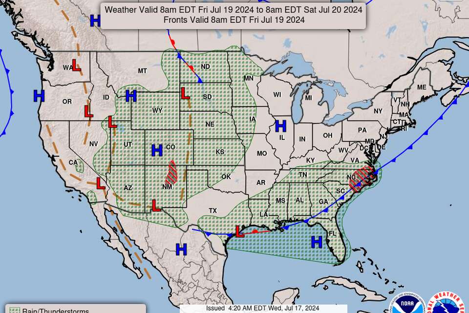 Texas rain forecast: Showers and storms through Sunday