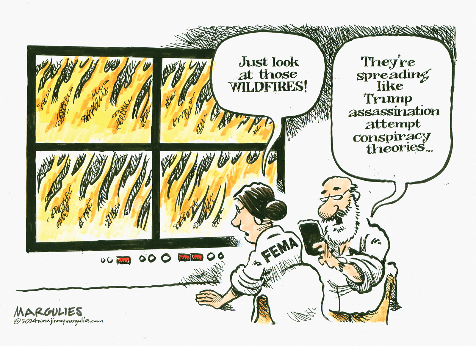 Opinion cartoon: Fanning flames