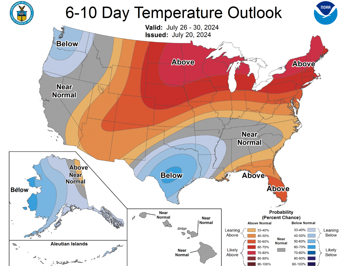 Map shows a big shift in California weather