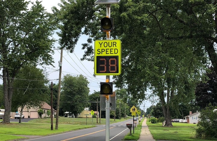 Vernon's speed signs to be used for data collection, not enforcement