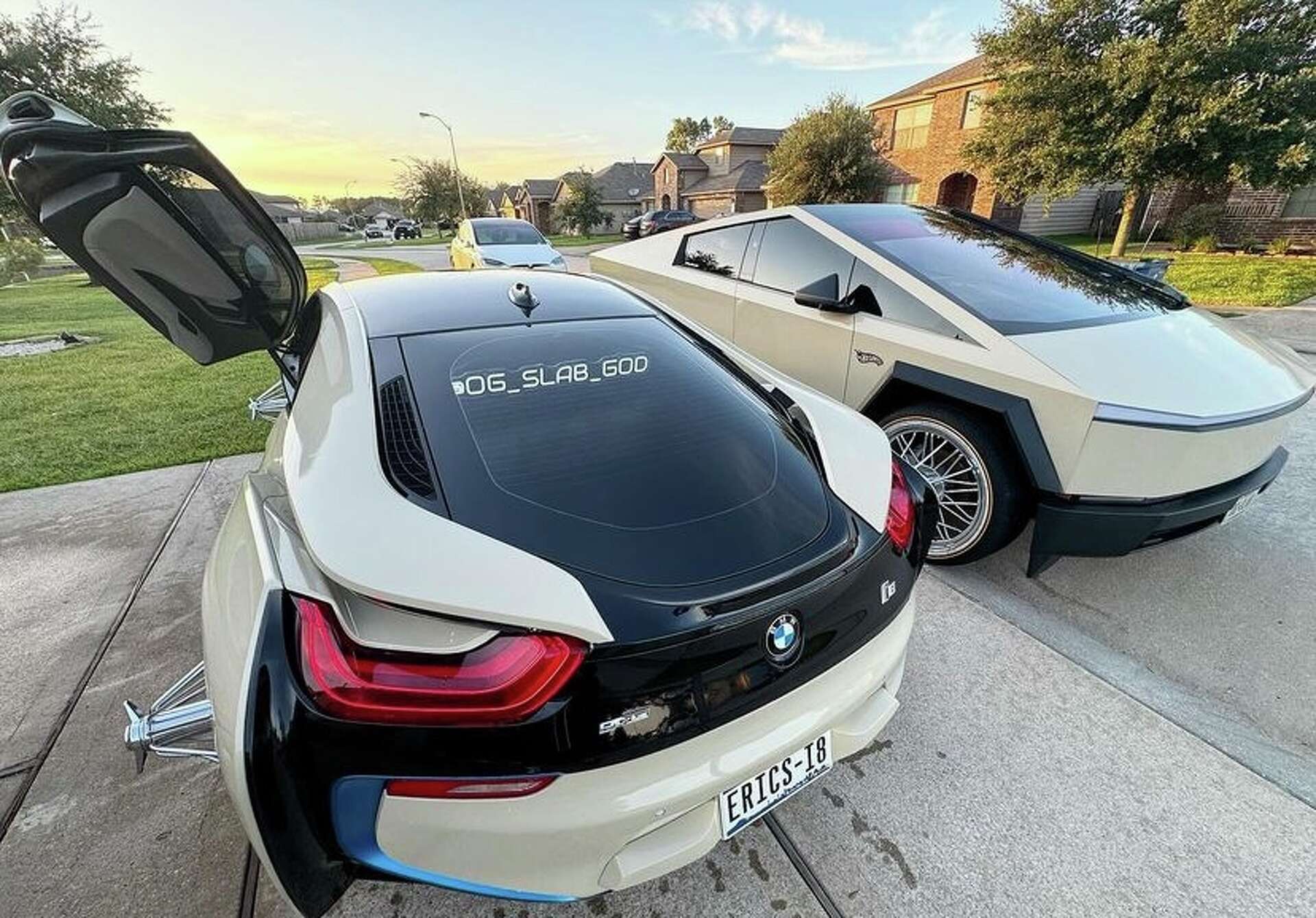 Houston owner of Tesla Cybertruck with Swangas adds a BMW to his fleet