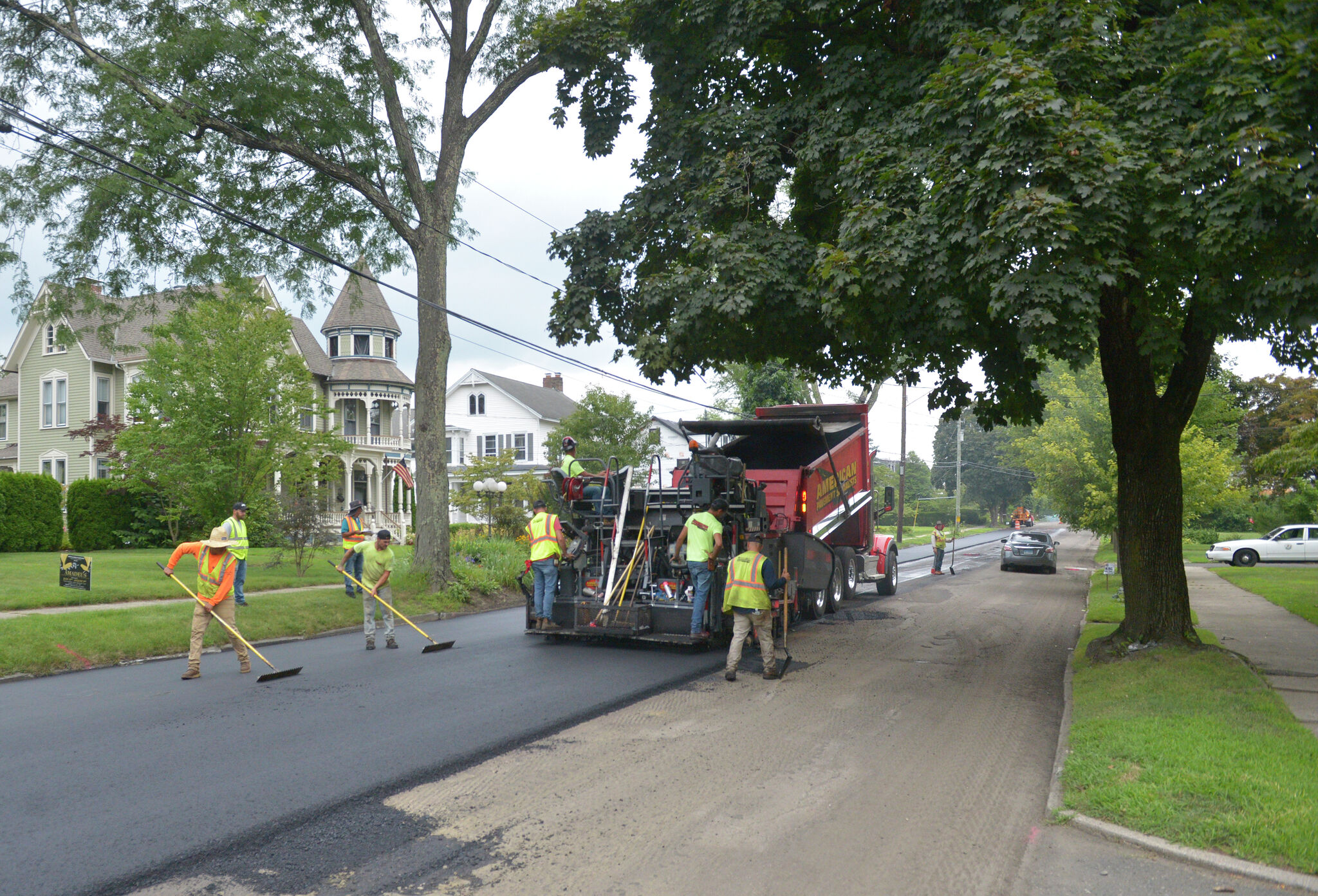 Danbury, CT DOT repave Main Street, Federal Road and others
