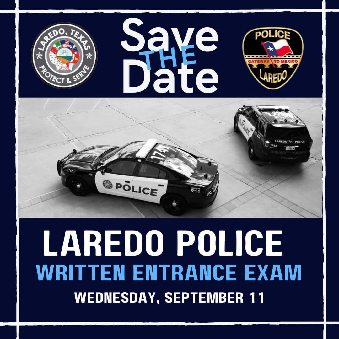 Laredo PD announces entrance exam