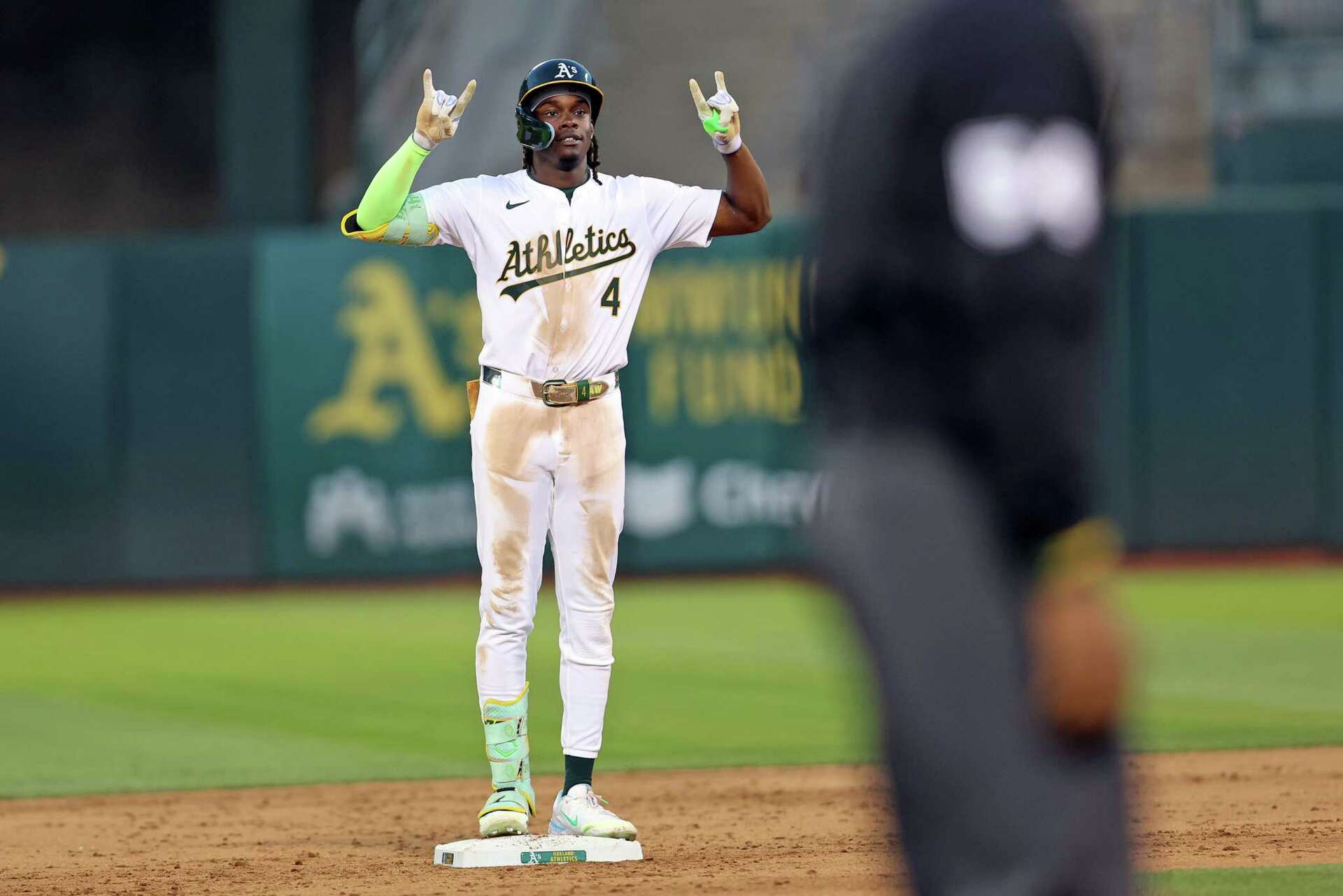 A’s sizzling-hot Lawrence Butler falls just short of cycle in blowout