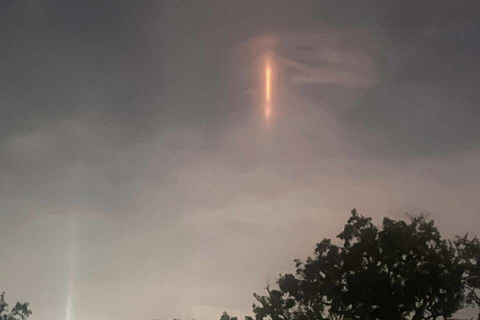 More unusual beams of light have been spotted around Texas