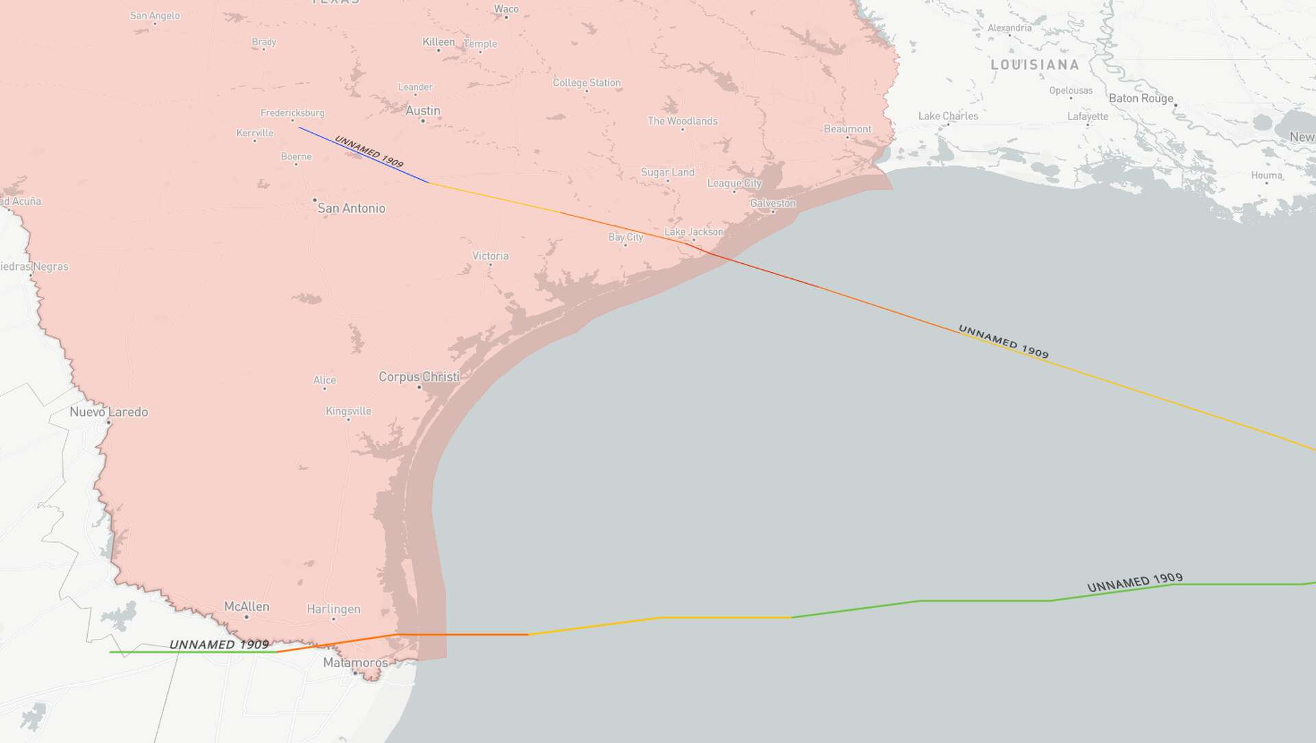 How often does Texas get hit by multiple hurricanes in a year?