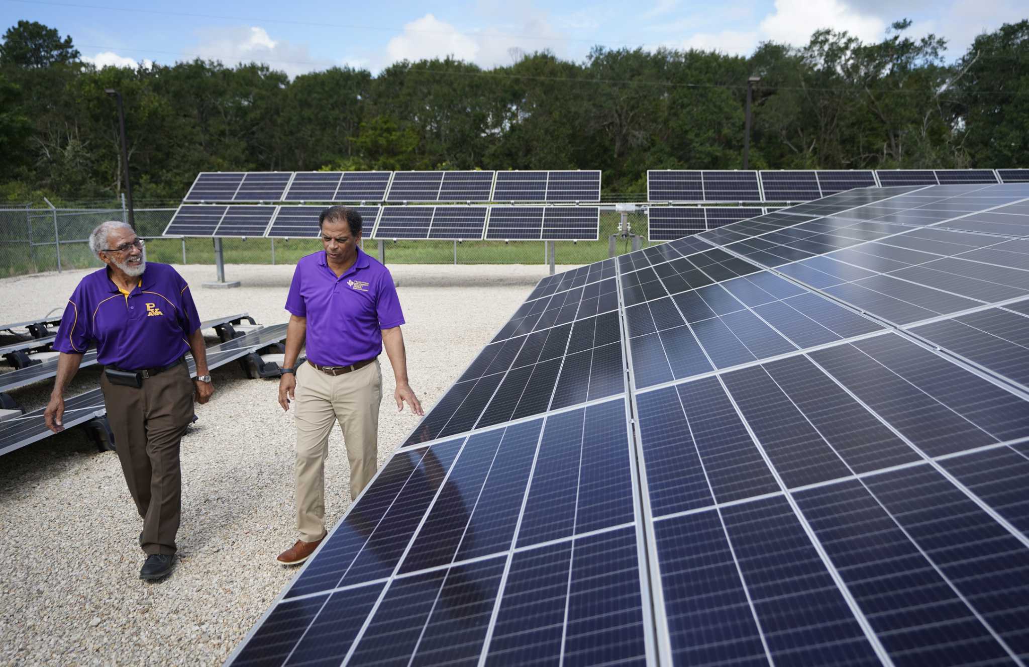 Before Beryl, Prairie View A&M launched off-grid solar lab