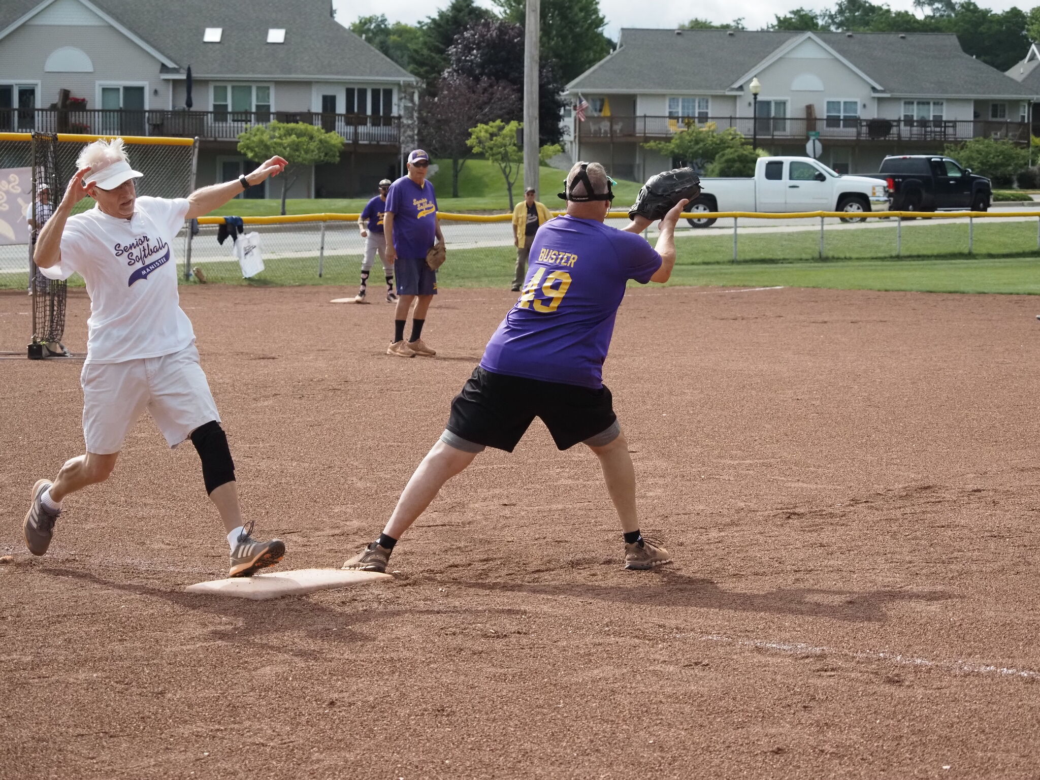 Manistee's senior softball league plays at First Street Beach