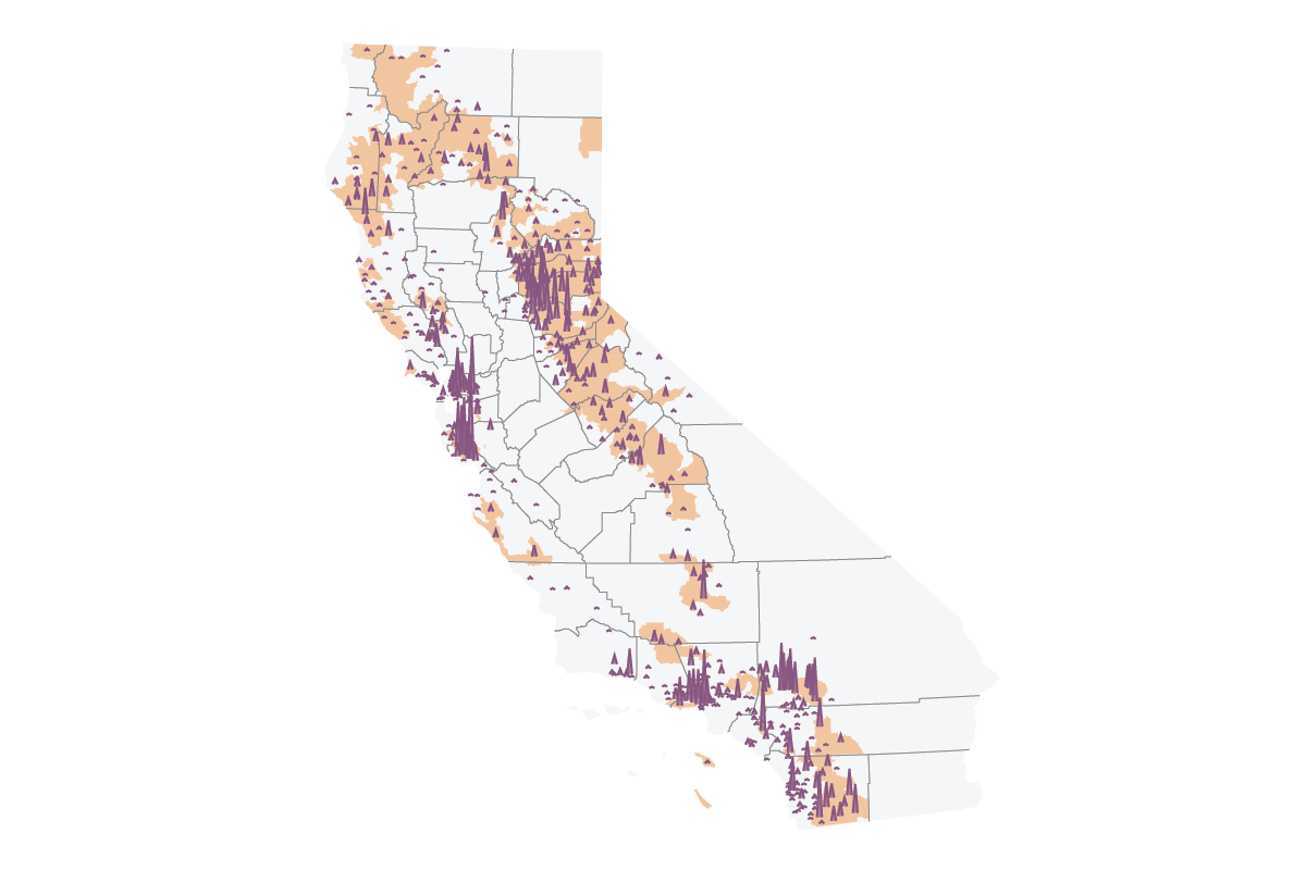 California map shows where insurance nonrenewals for homes are worst