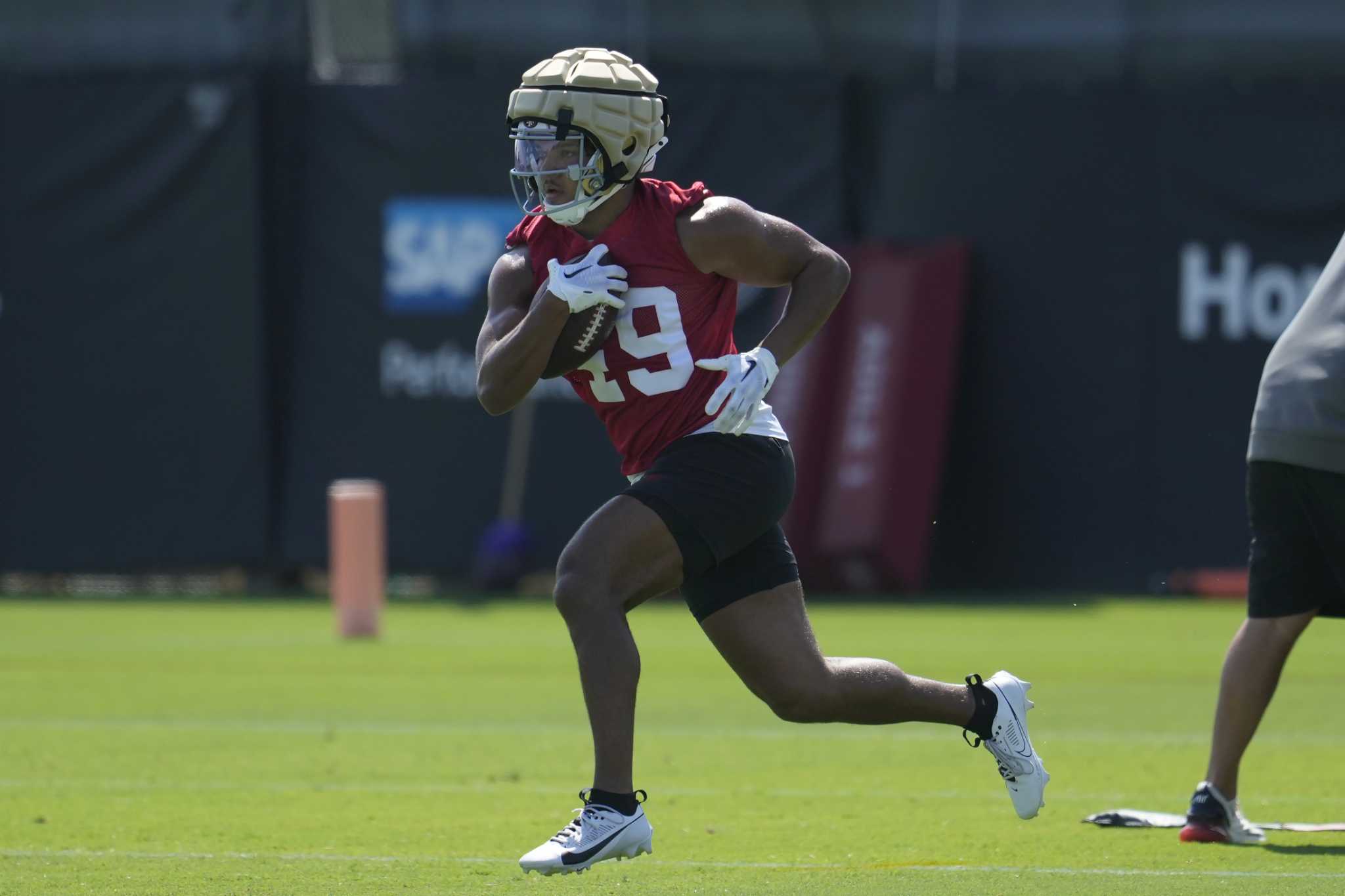 Injury-prone 49ers rookie RB Isaac Guerendo leaves first NFL practice