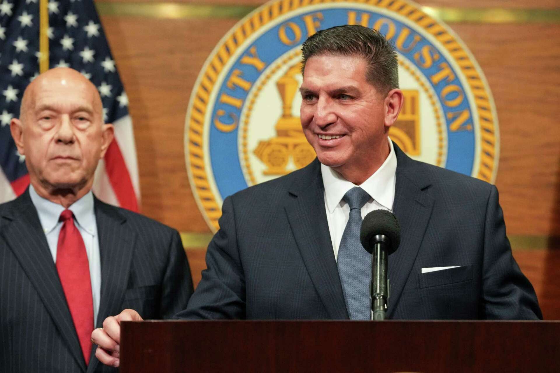 Houston Fire Chief Sam Peña is out, Whitmire announces