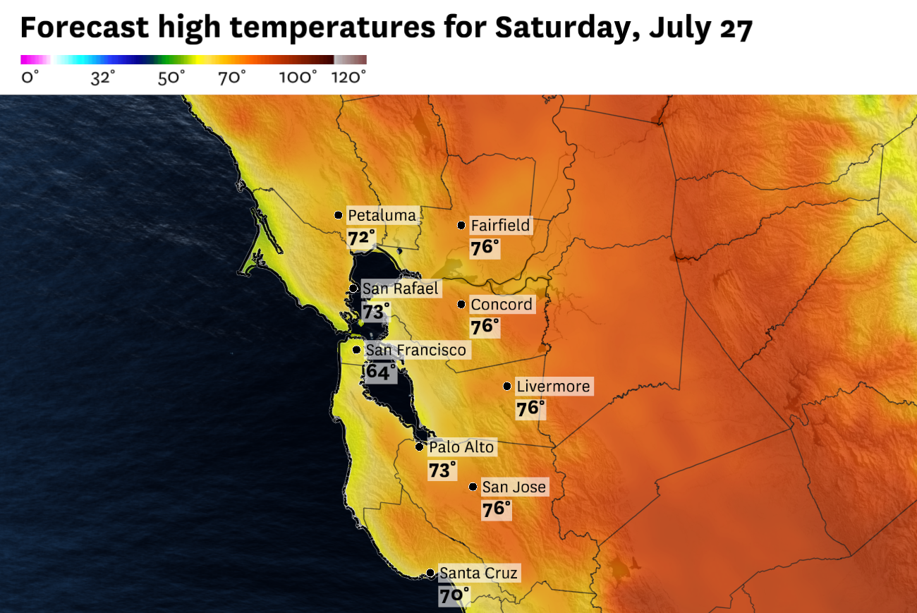 Bay Area cooldown bringing relief from historic heat wave