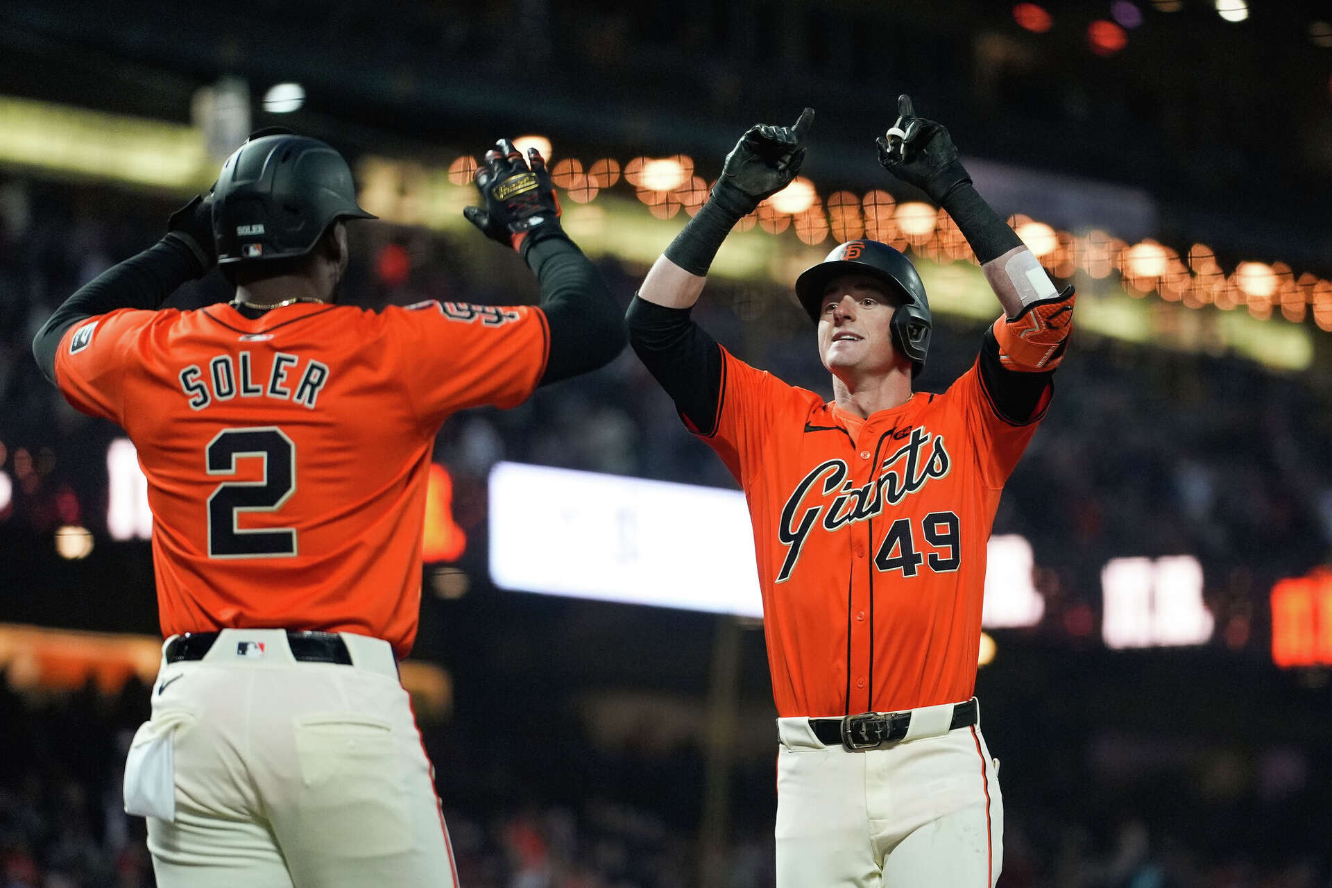 Giants roll Rockies behind Fitzgerald’s bat and Harrison’s arm