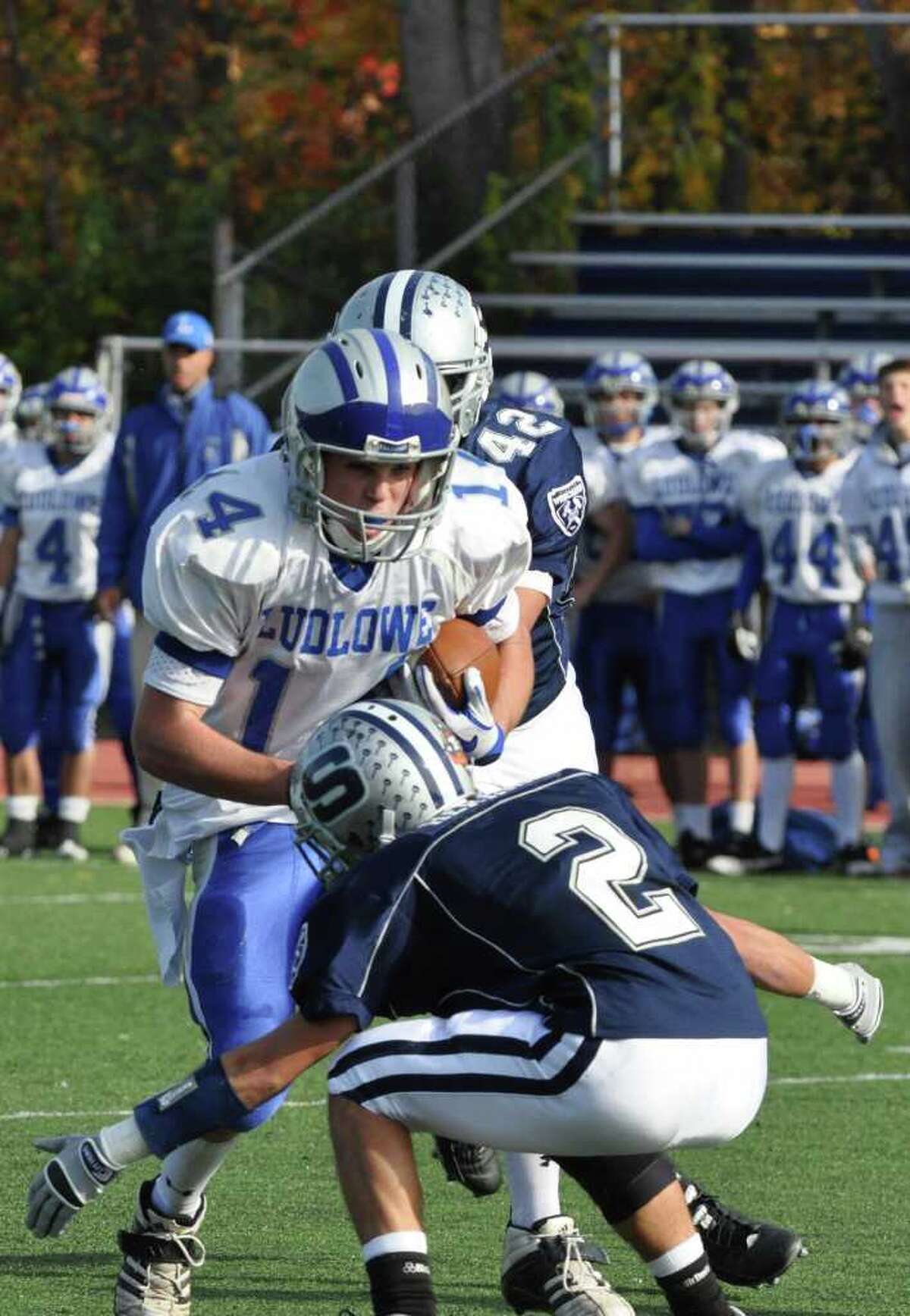 Staples football capitalizes on Ludlowe turnovers to remain undefeated