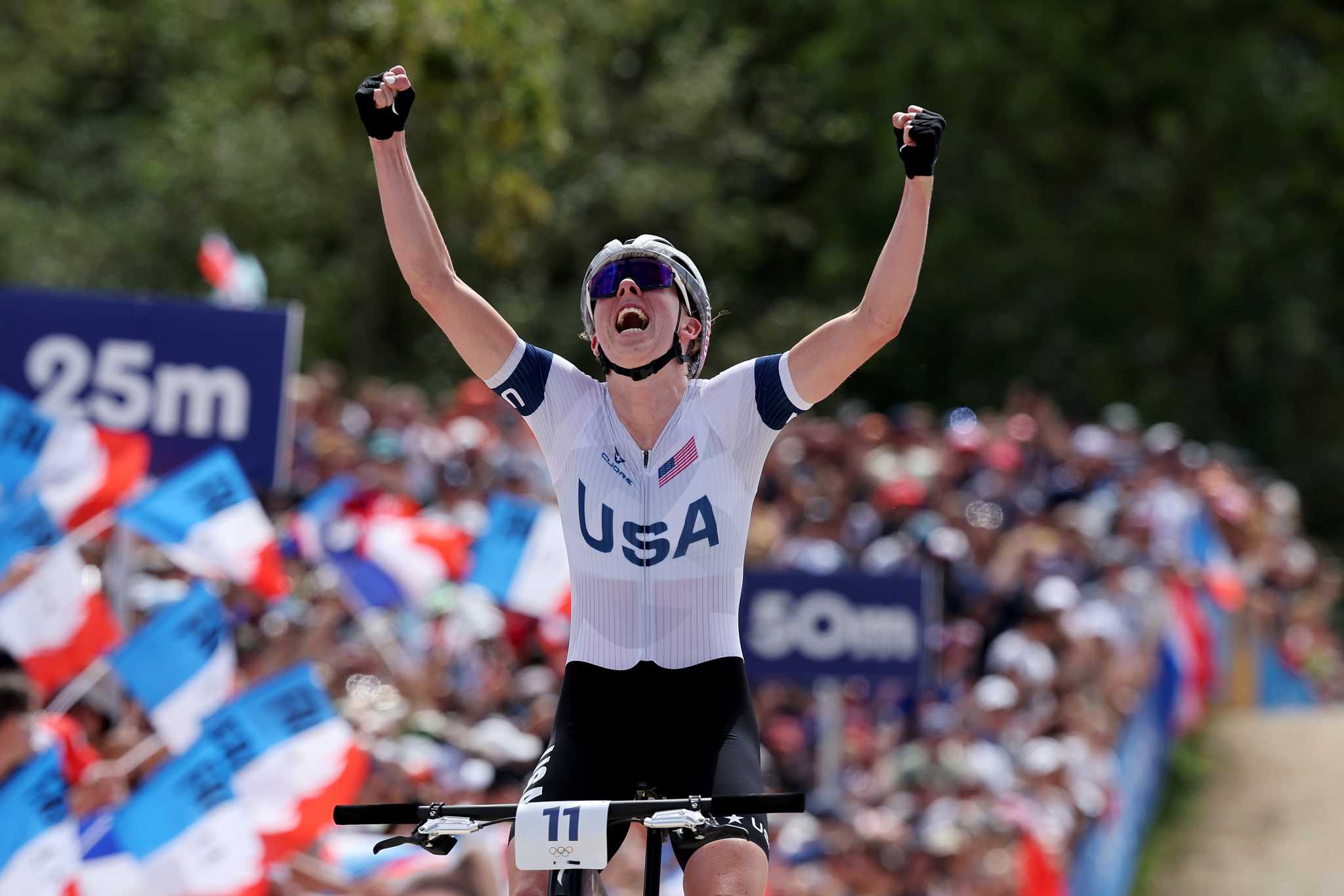 Santa Cruz’s Haley Batten wins silver in Olympic mountain biking